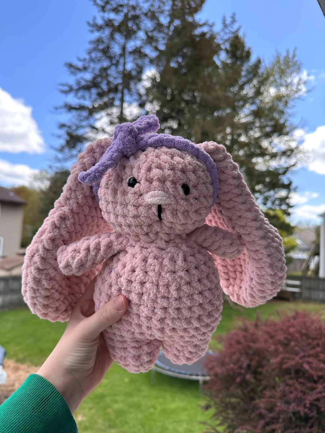 Crochet Pink Bunny - Etsy