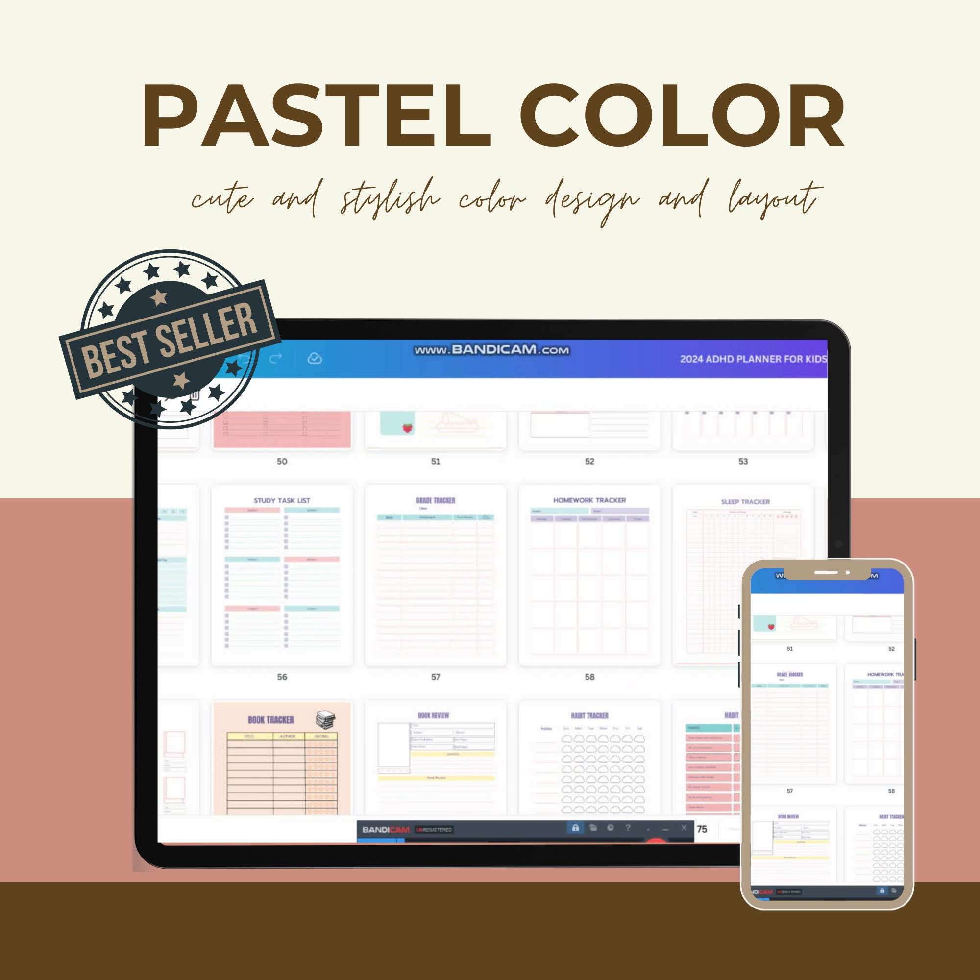 ADHD Kids Planner, Behavior Tracker, Daily Organizer, Time Management ...