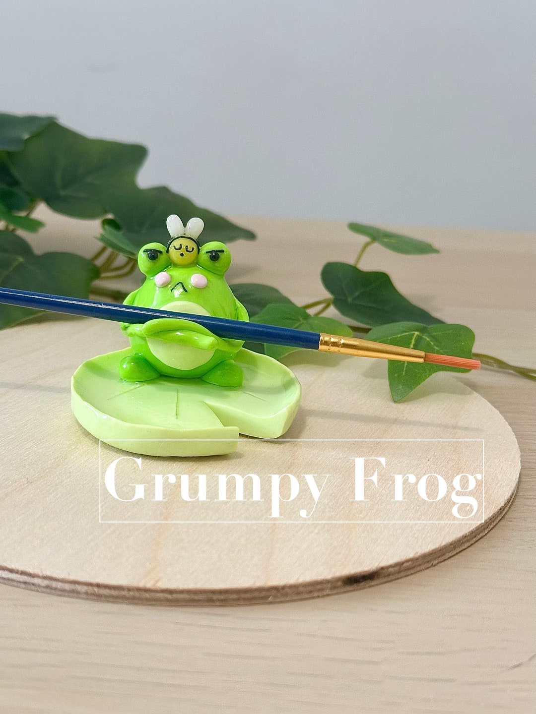 Grumpy Frog | Pen Holder | Trinket Dish | Handmade - Etsy