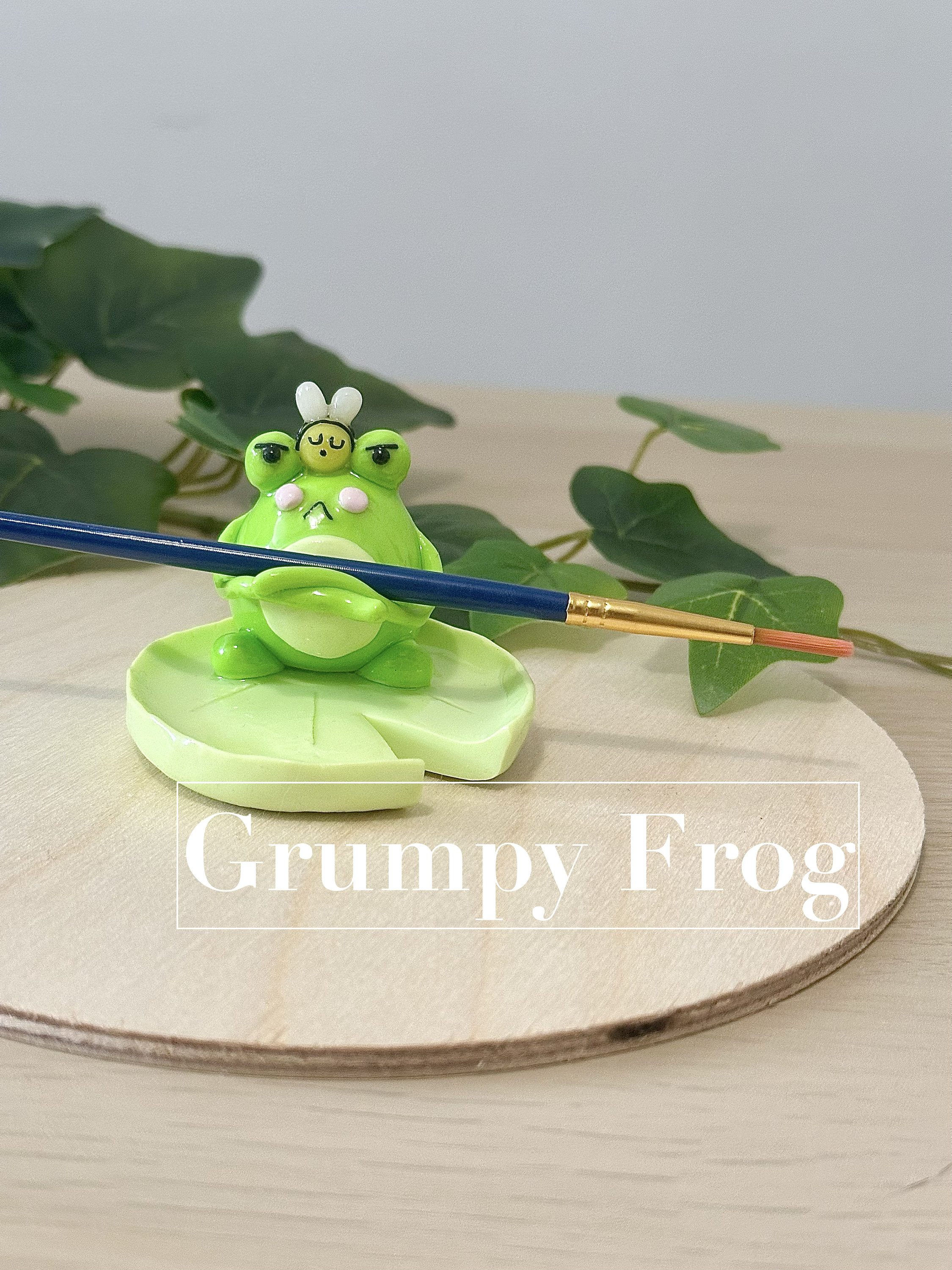 Grumpy Frog | Pen Holder | Trinket Dish | Handmade - Etsy