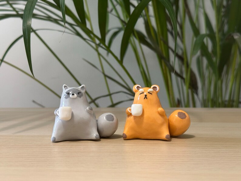 Coffee Pals | Desk Friend | Handmade - Etsy