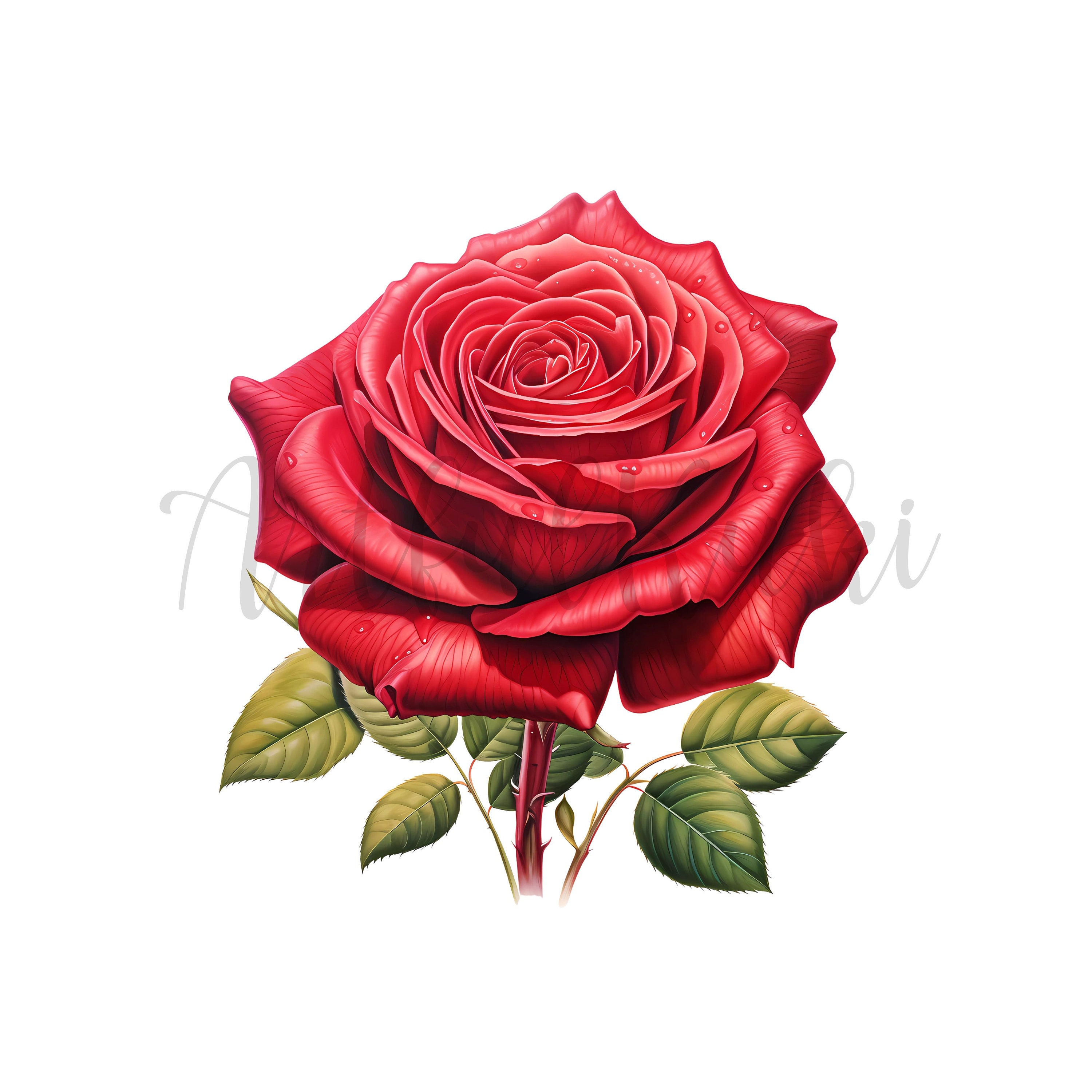 Pink Rosa Moyesli Clipart: 11 Rose PNG Images (digital Download) - Etsy