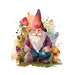 Watercolor Gnomes- Clip Art Graphics in PNG Format Instant Download for ...