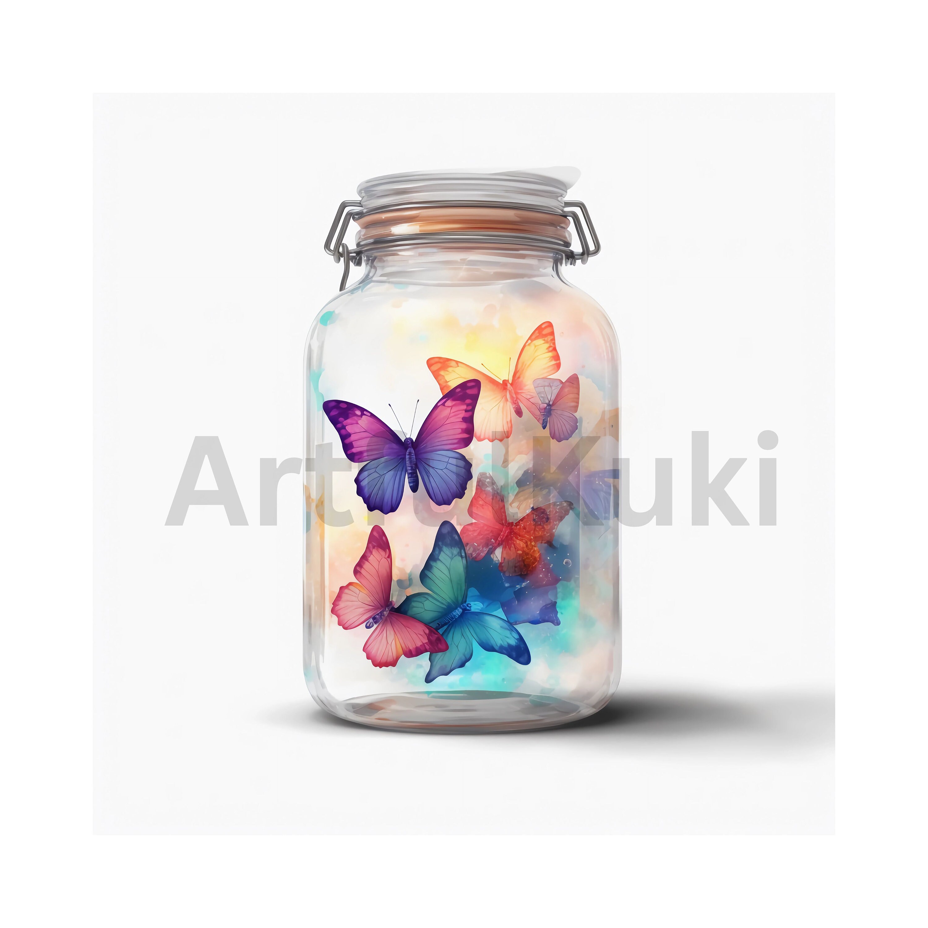 Holographic Butterfly Jar Clipart - Fantasy Clipart- 10 Pngs for ...