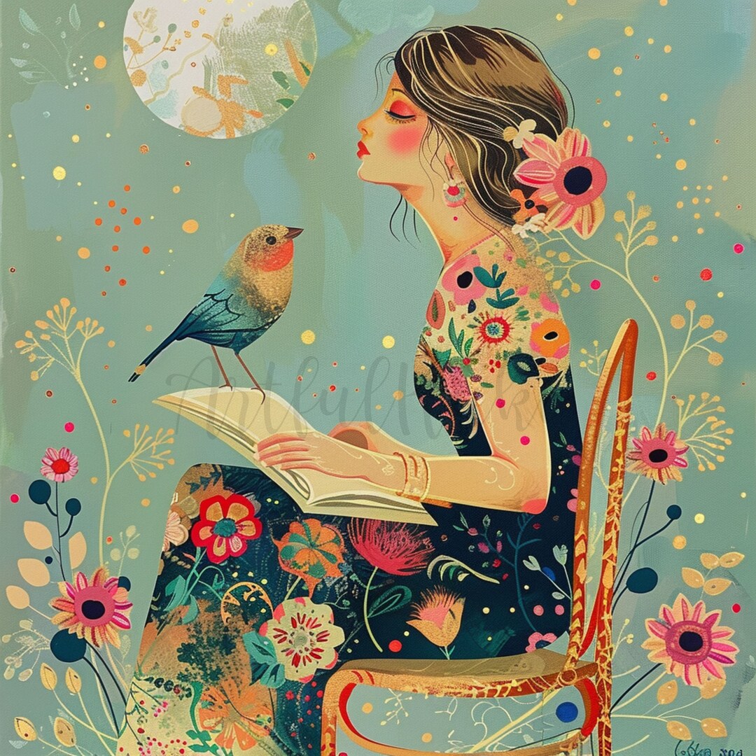 Writing Wonders- 12 PNG Images of Women Writing, Journaling, Different ...