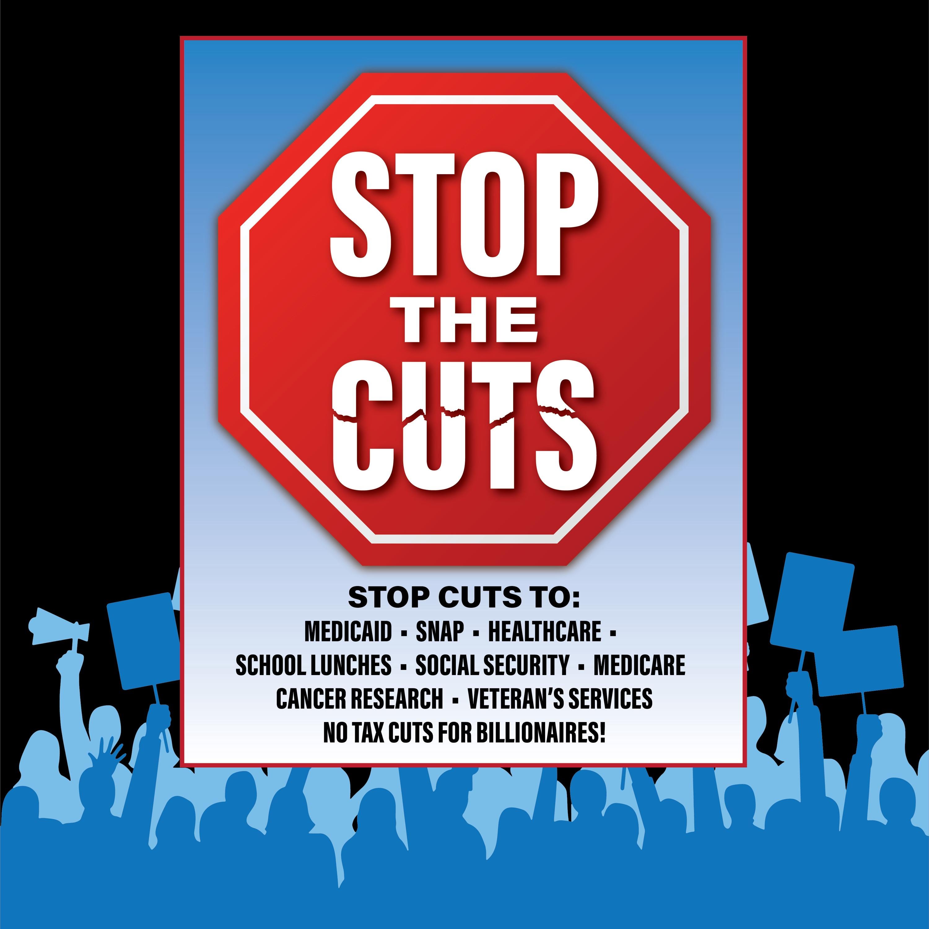 Stop the Cuts, Printable Sign, No Oligarchs, Anti Fascist, Resist ...