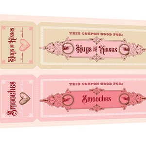Vintage Love Coupons Printable PDF, Romantic Gift, All the Excuse You ...