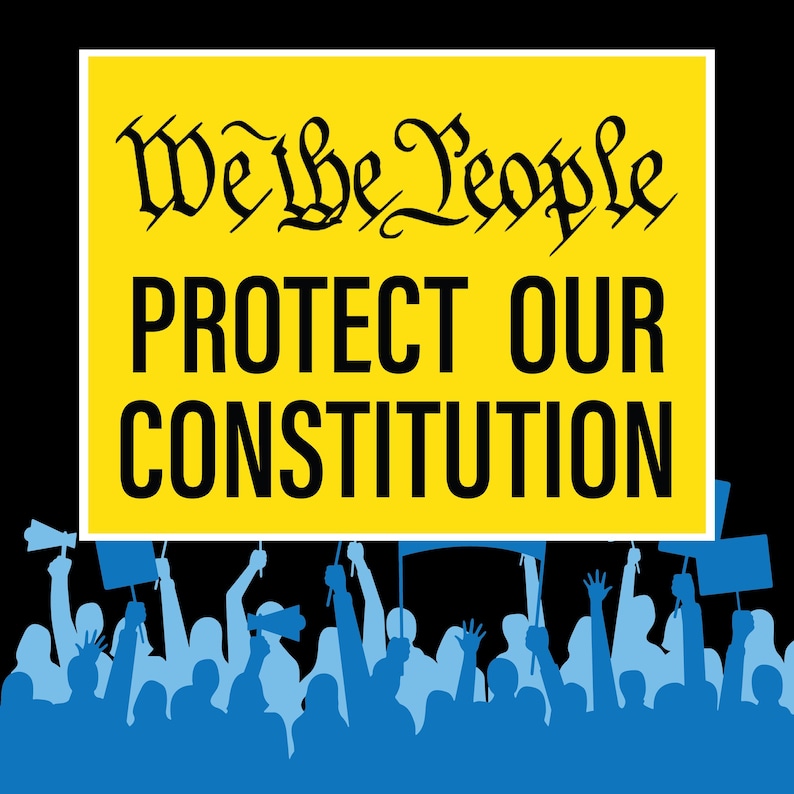 Protect Our Constitution, Printable Sign, No Oligarchs, Anti Fascist ...