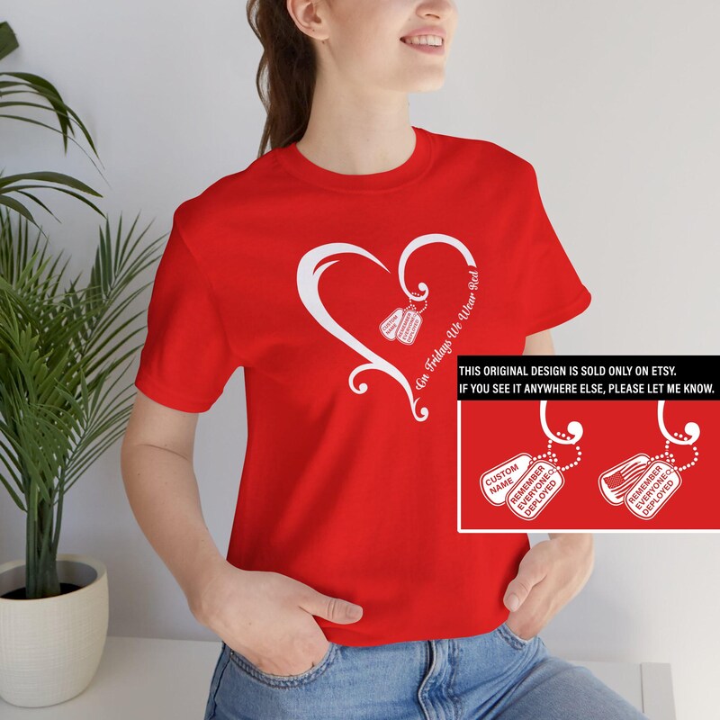 Red Deployment Shirt - Etsy