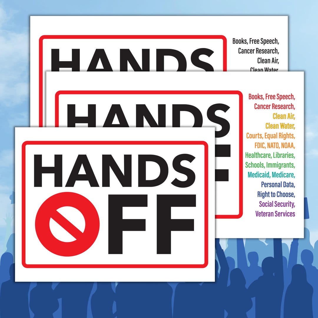 Hands off DIGITAL SIGN, No Oligarchs, Anti Fascist, Resist, Social ...