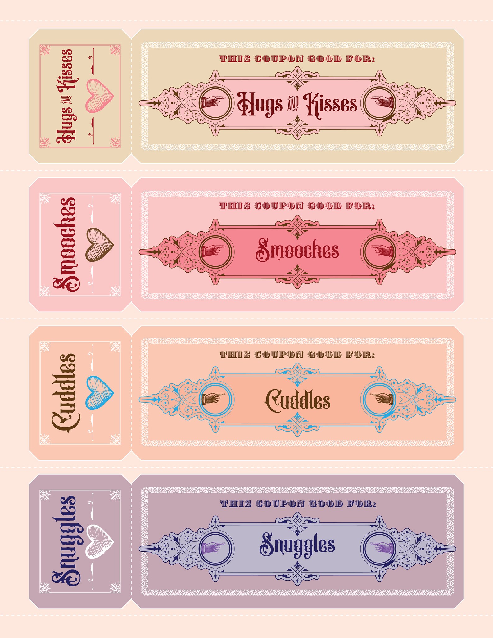 Vintage Love Coupons, Wall Art, or Individual Coupons. All the Excuse ...