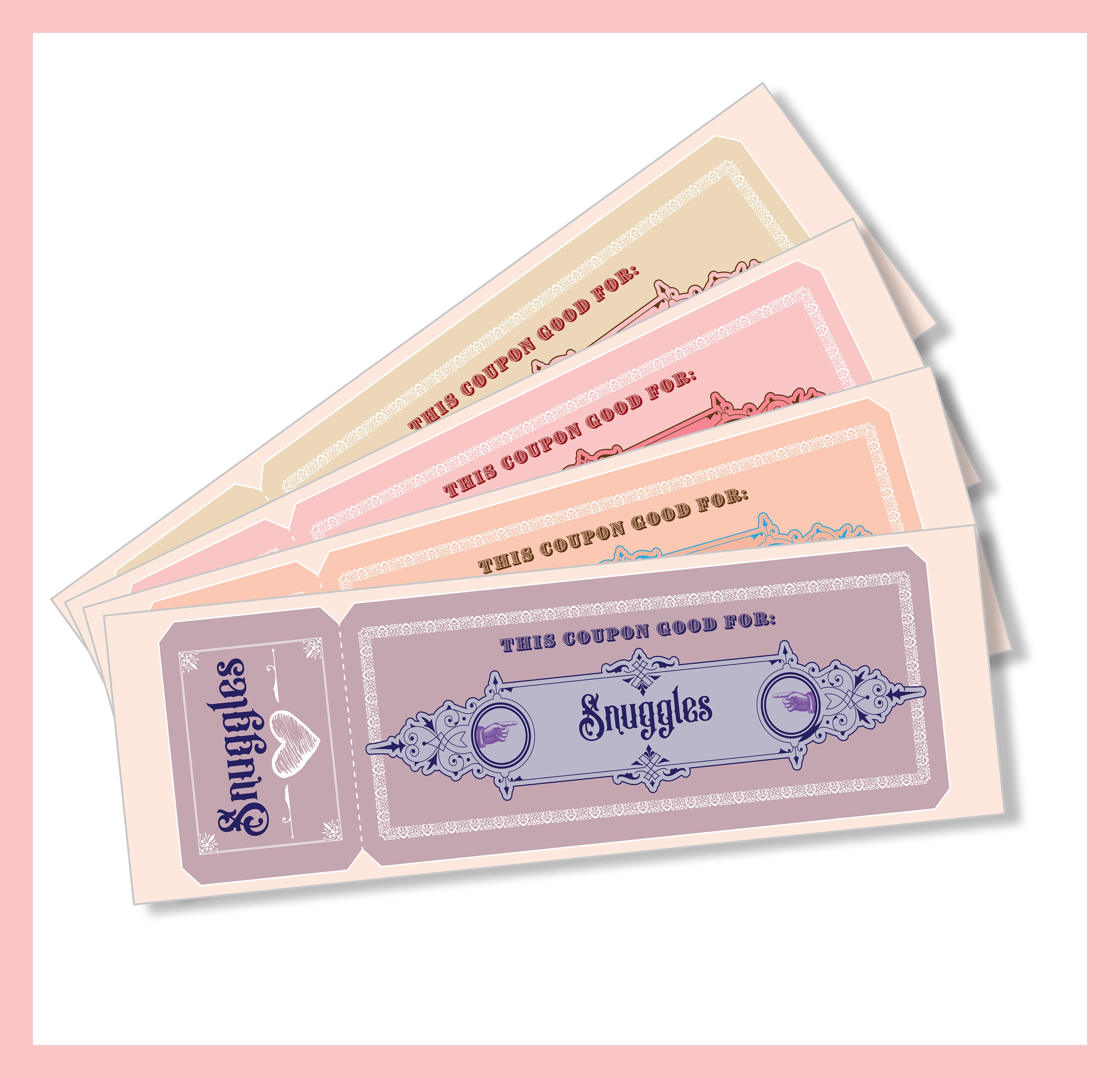 Vintage Love Coupons, Wall Art, or Individual Coupons. All the Excuse ...