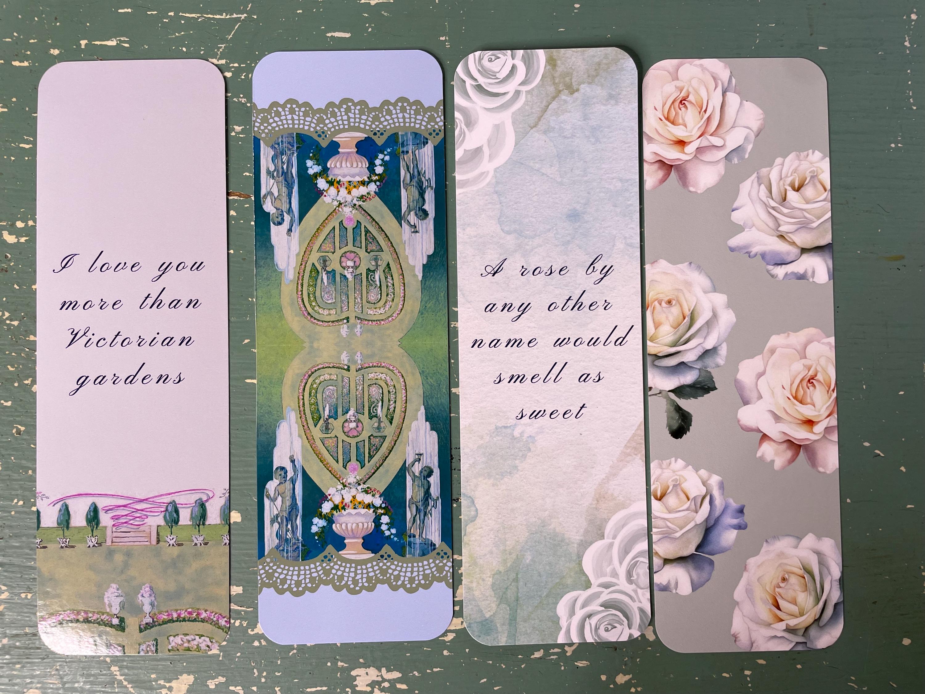 Classic Literary Quote Bookmarks - Set of 5 - Double-sided - Romantic ...