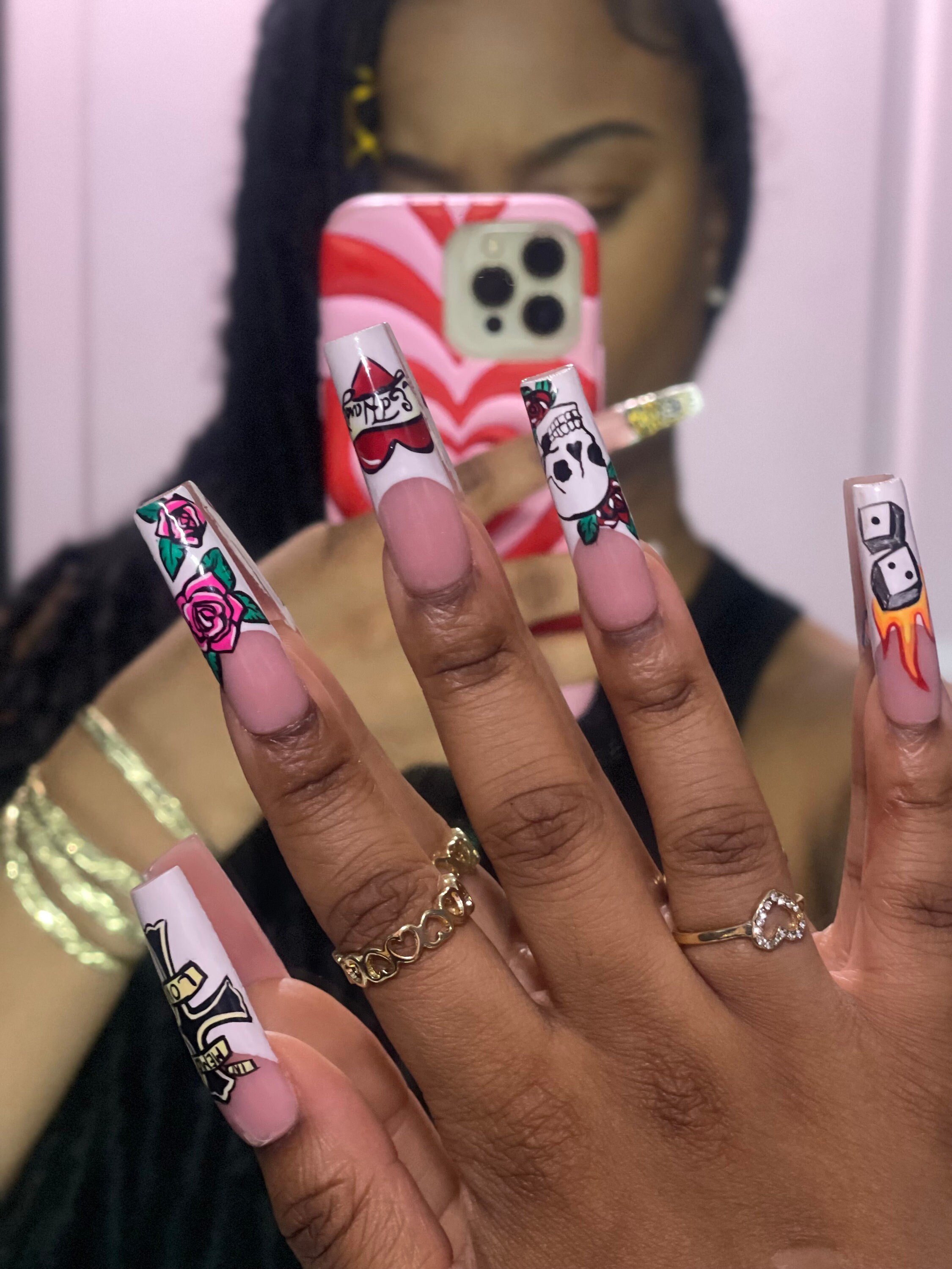 Ed Hardy Press on Nails - Etsy