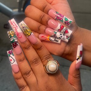 Ed Hardy Press on Nails - Etsy