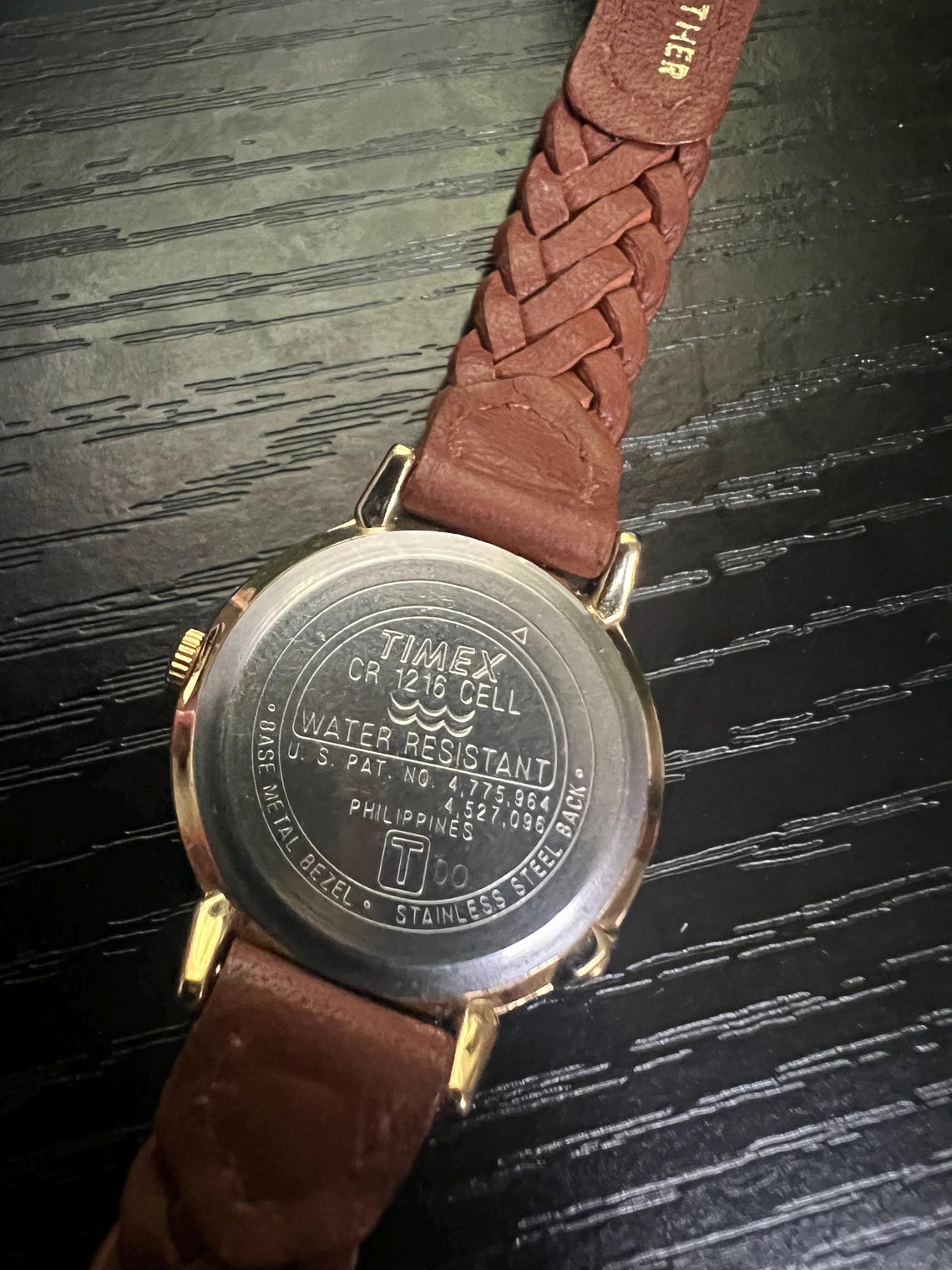 Vintage Mens / Womens Gold Tank Timex Roman Numerals Watch Oldmoney ...