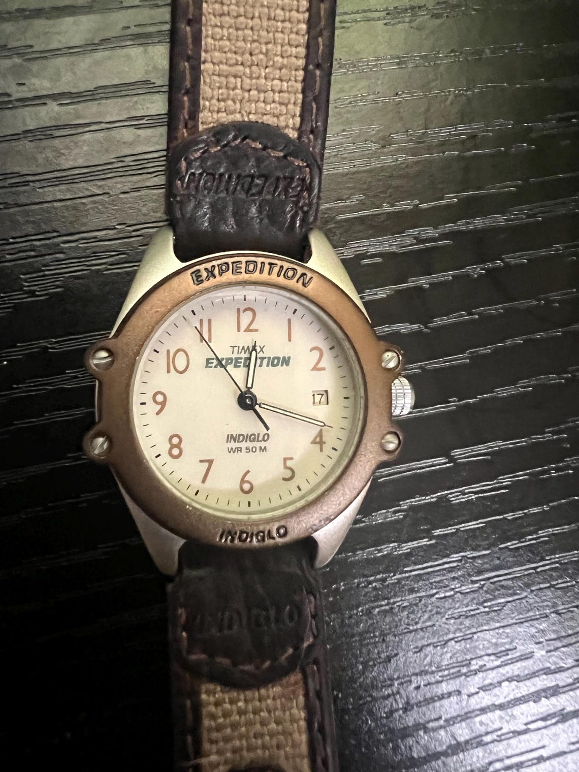 Vintage Mens / Womens Gold Tank Timex Roman Numerals Watch Oldmoney ...