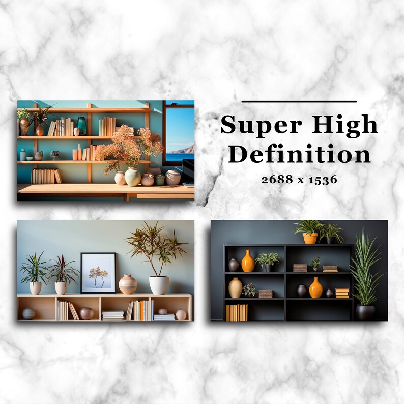 Virtual Background 40 Zoom Meeting Backdrops BUNDLE | Shelving Zoom ...