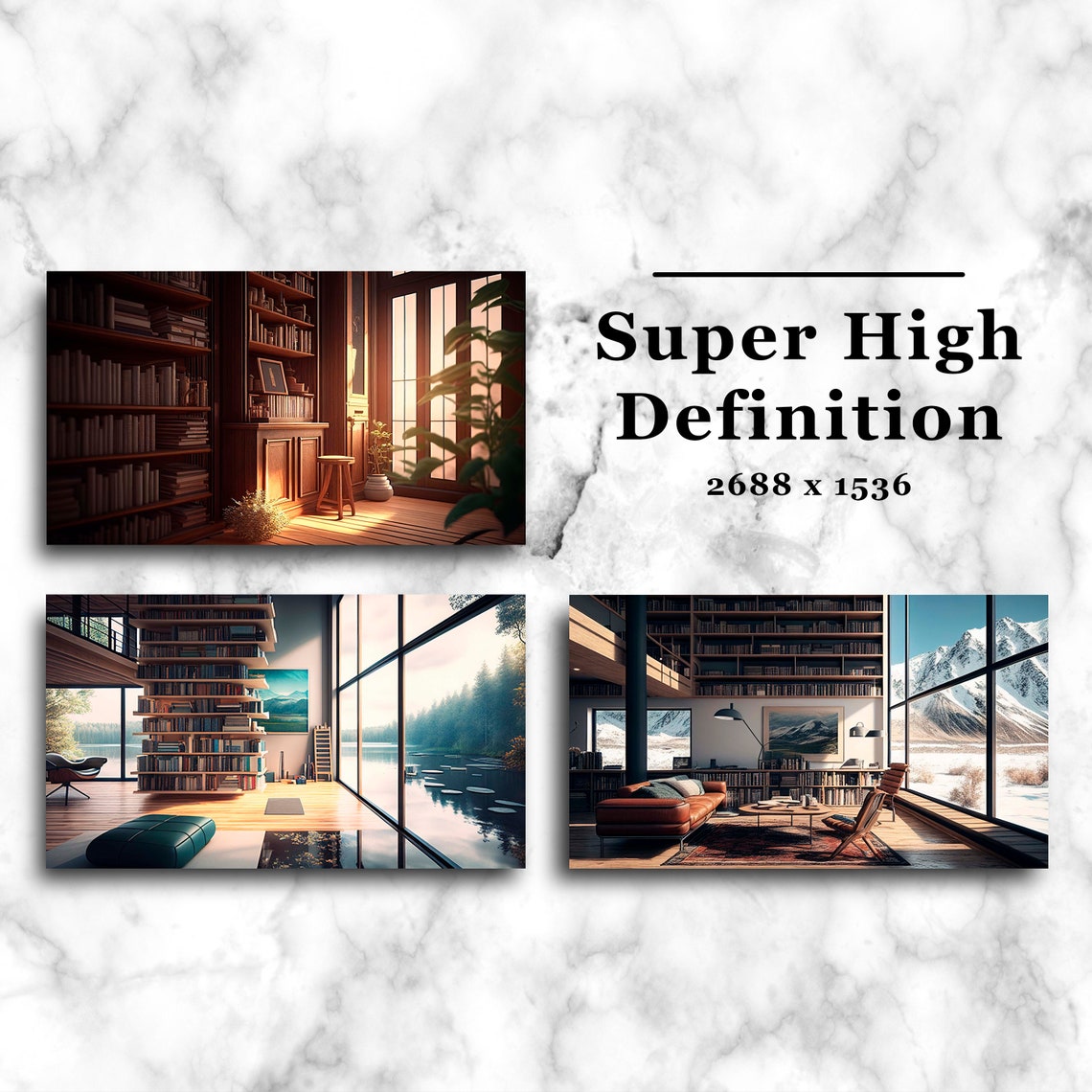 Zoom Backgrounds 40 Virtual Meeting Backdrops BUNDLE | Library ...