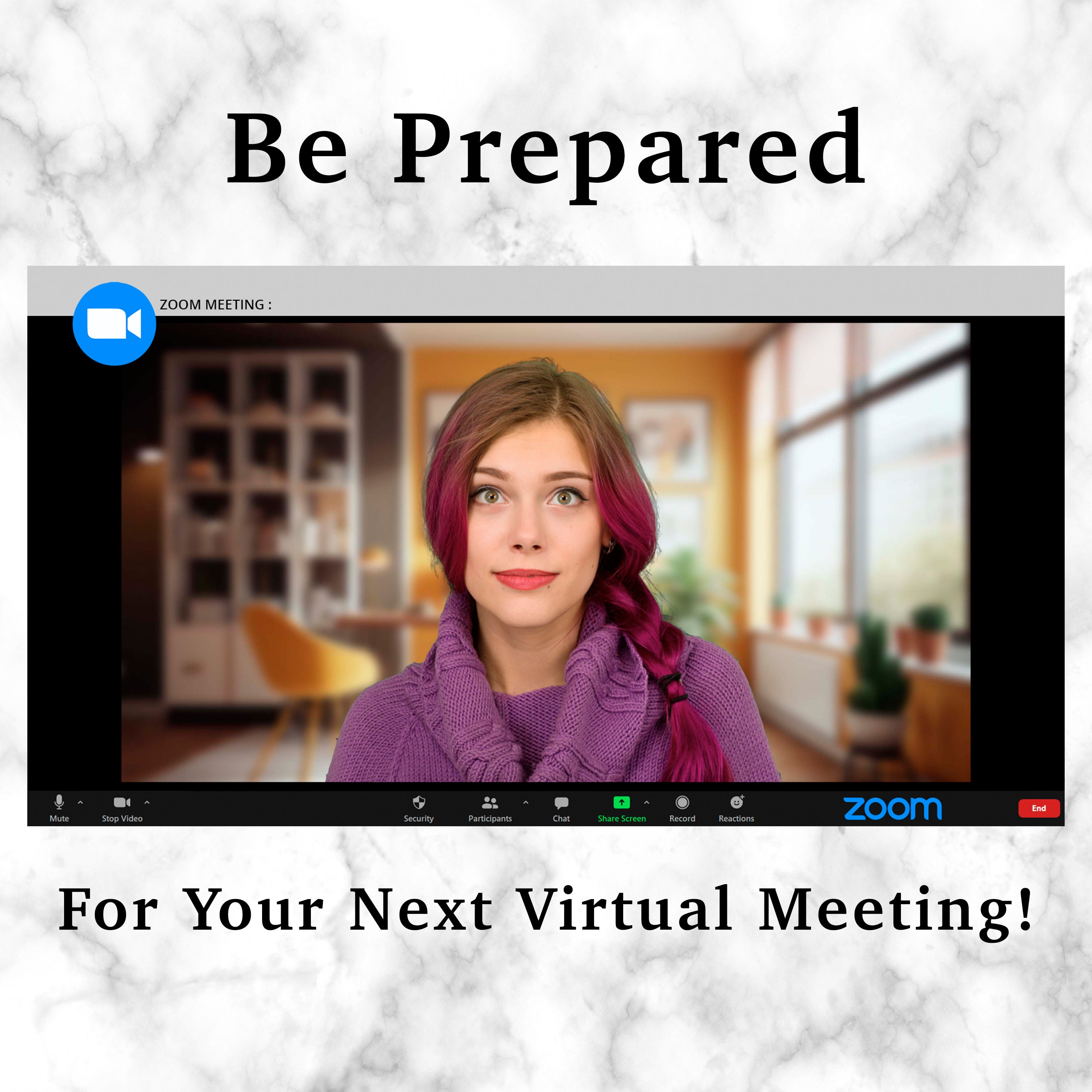 Blurred Virtual Backgrounds Bundle 40 Zoom Backdrops Modern Office ...