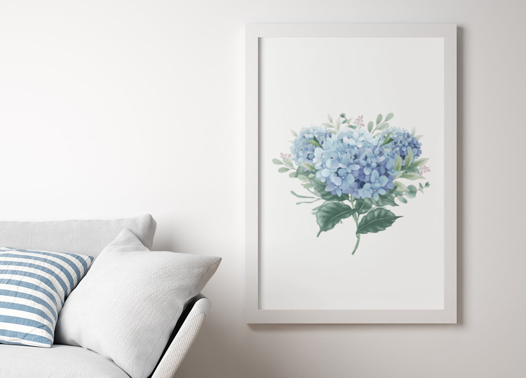 Hydrangea Digital Print, Hydrangea Wall Art, Hydrangea Printables ...