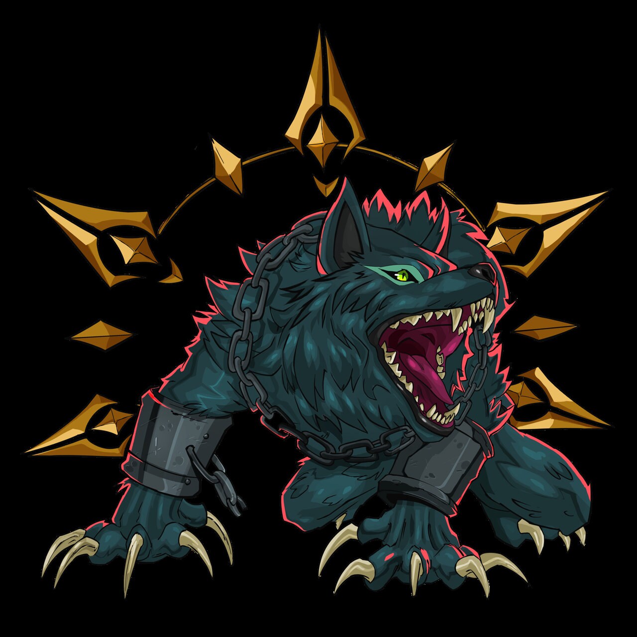 LEGENDARY FENRIR WOLF Good Posture Pillow, Reading Pillow, Arm Support ...