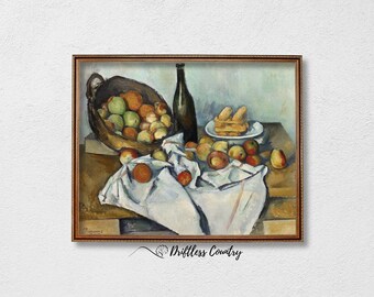 Cézanne Basket of Apples Print - Etsy