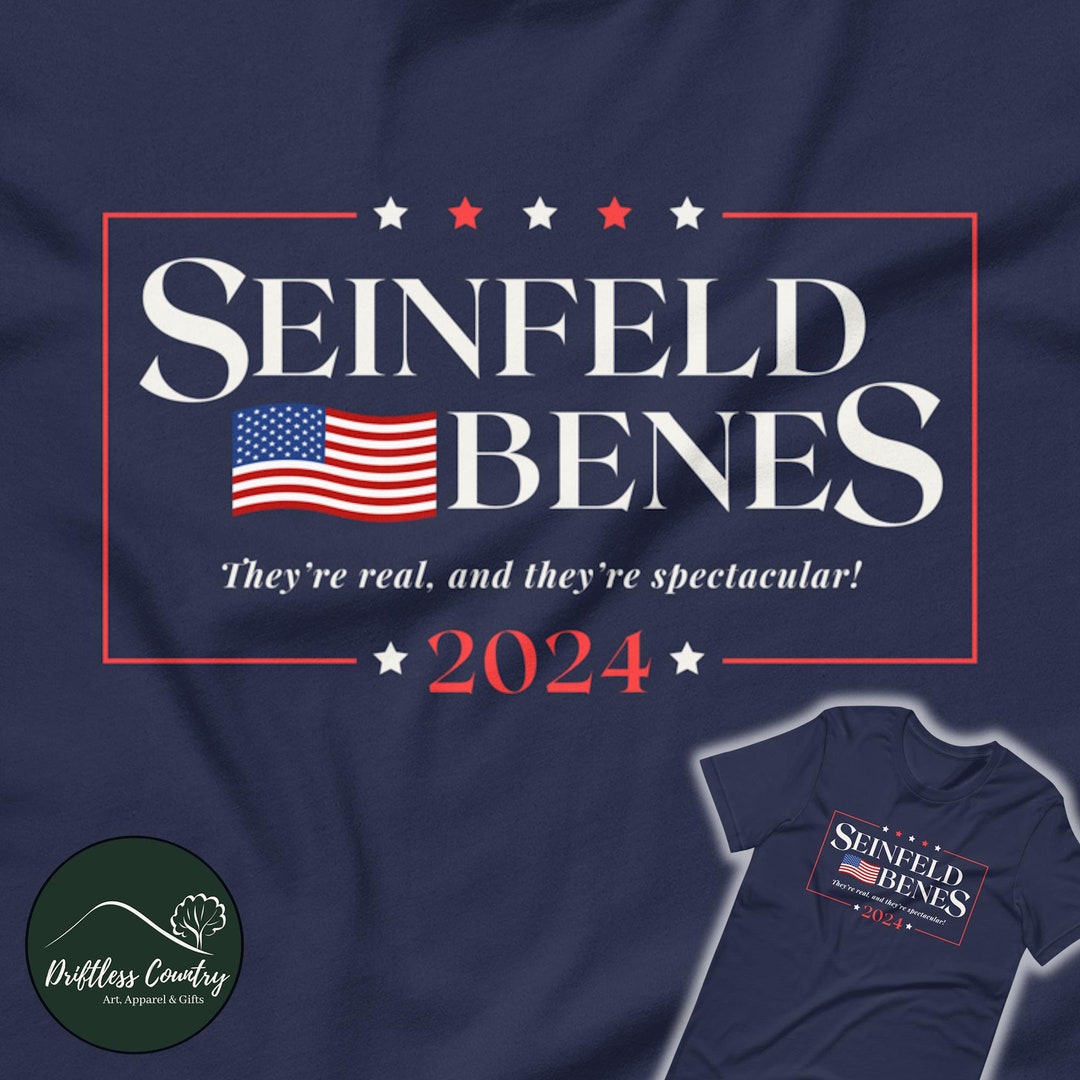 Funny 2024 Campaign Poster T-shirt With Jerry Seinfeld and Elaine ...