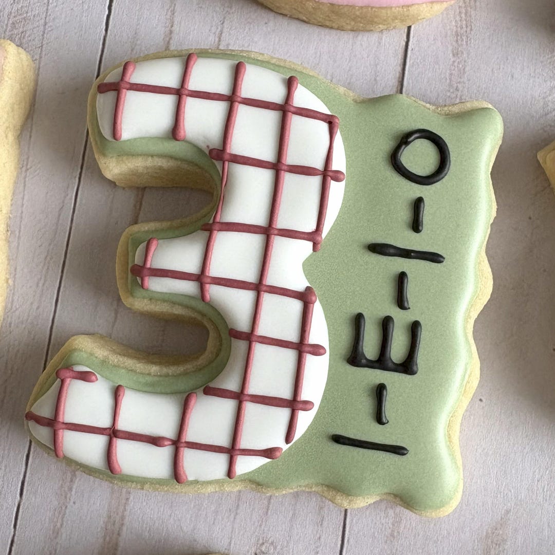 Bubble Number 3 Plaque Cookie Cutter STL - Etsy
