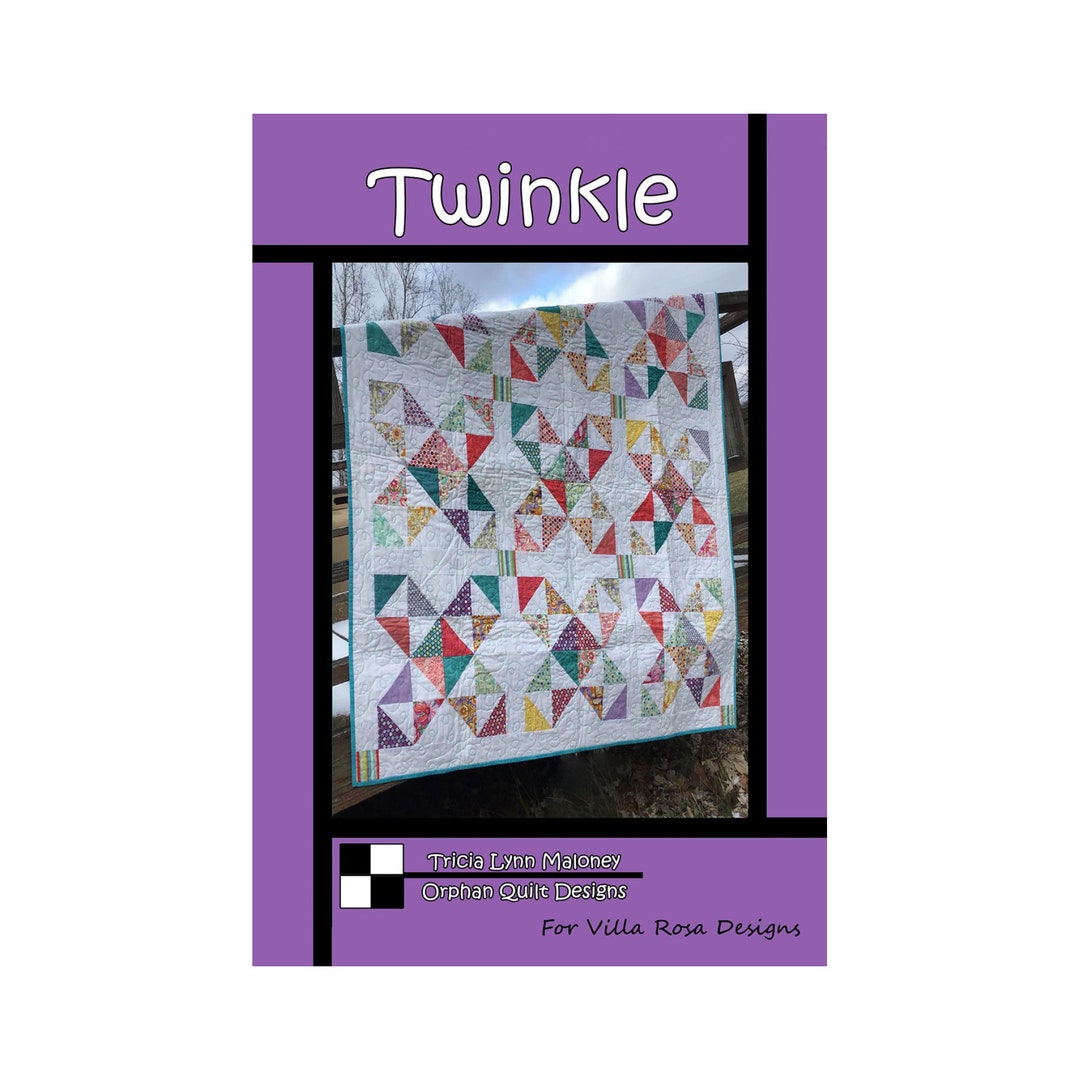 Twinkle Quilt Pattern Beginner Charm Square Quilt Pattern - Etsy