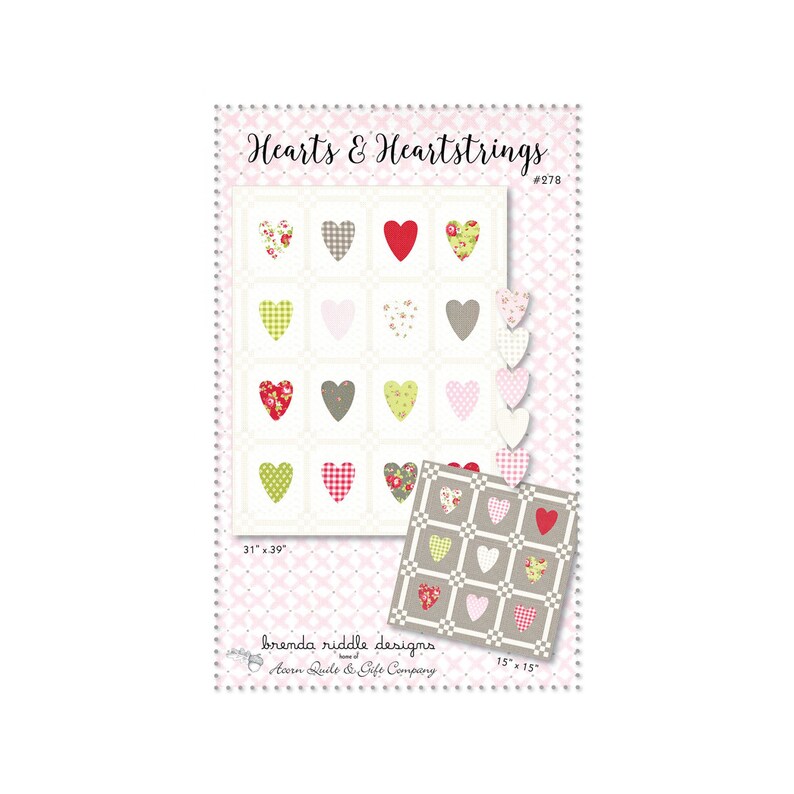 Hearts & Heartstrings Quilt Pattern by Brenda Riddle Designs - Etsy