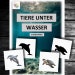 Silhouettes Animals Under Water Animal Pictures Learning Play Children ...