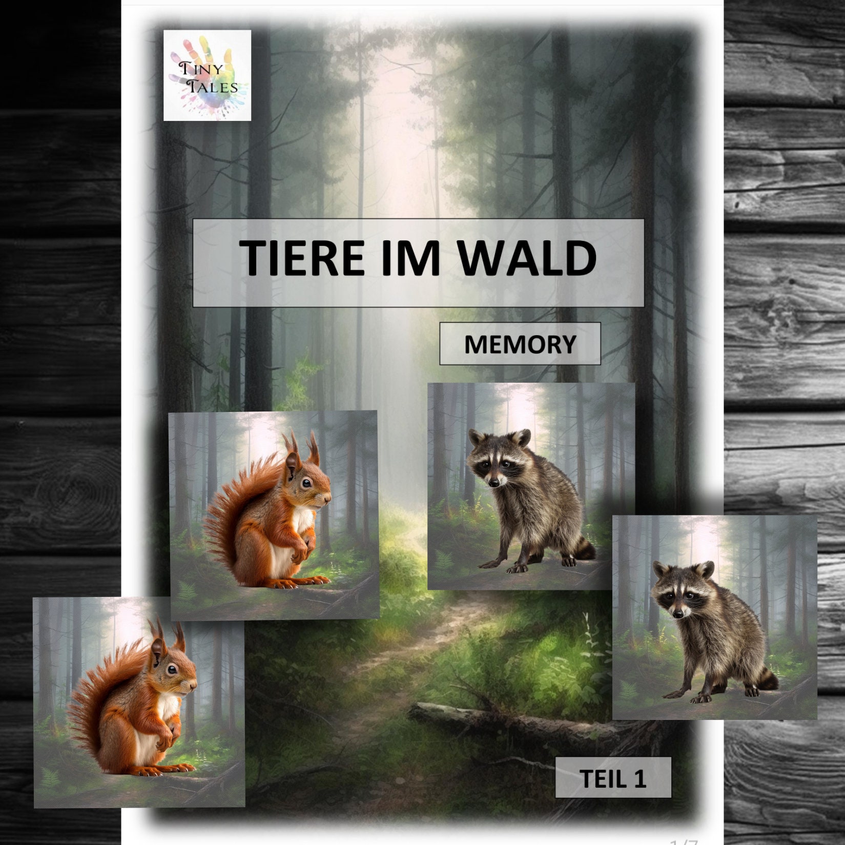Memory forest animals part 1 – Memory Waldtiere Teil 1 – TinyTales