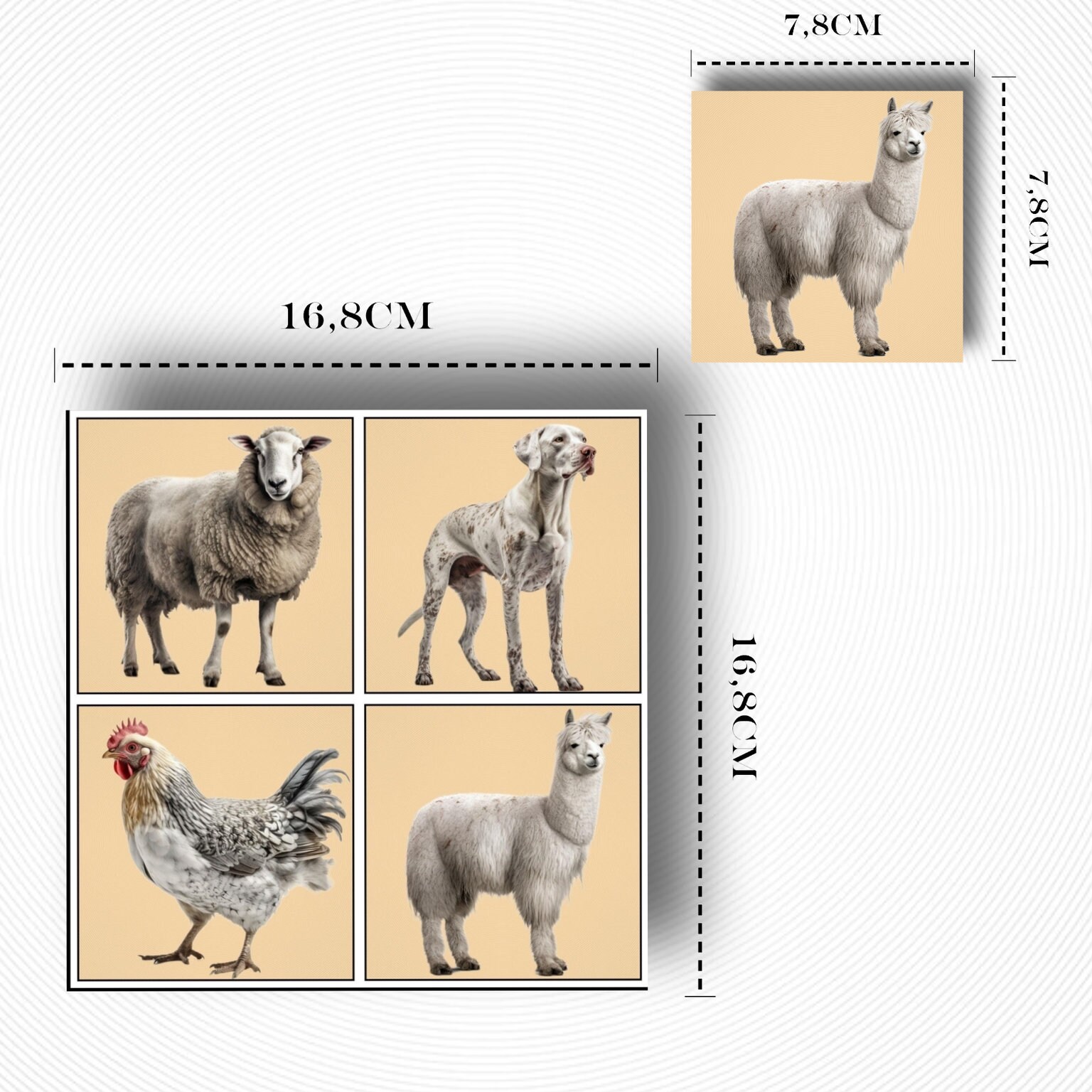 Animal Lotto Farm Animals Animal Cards Kindergarten Montessori Children ...