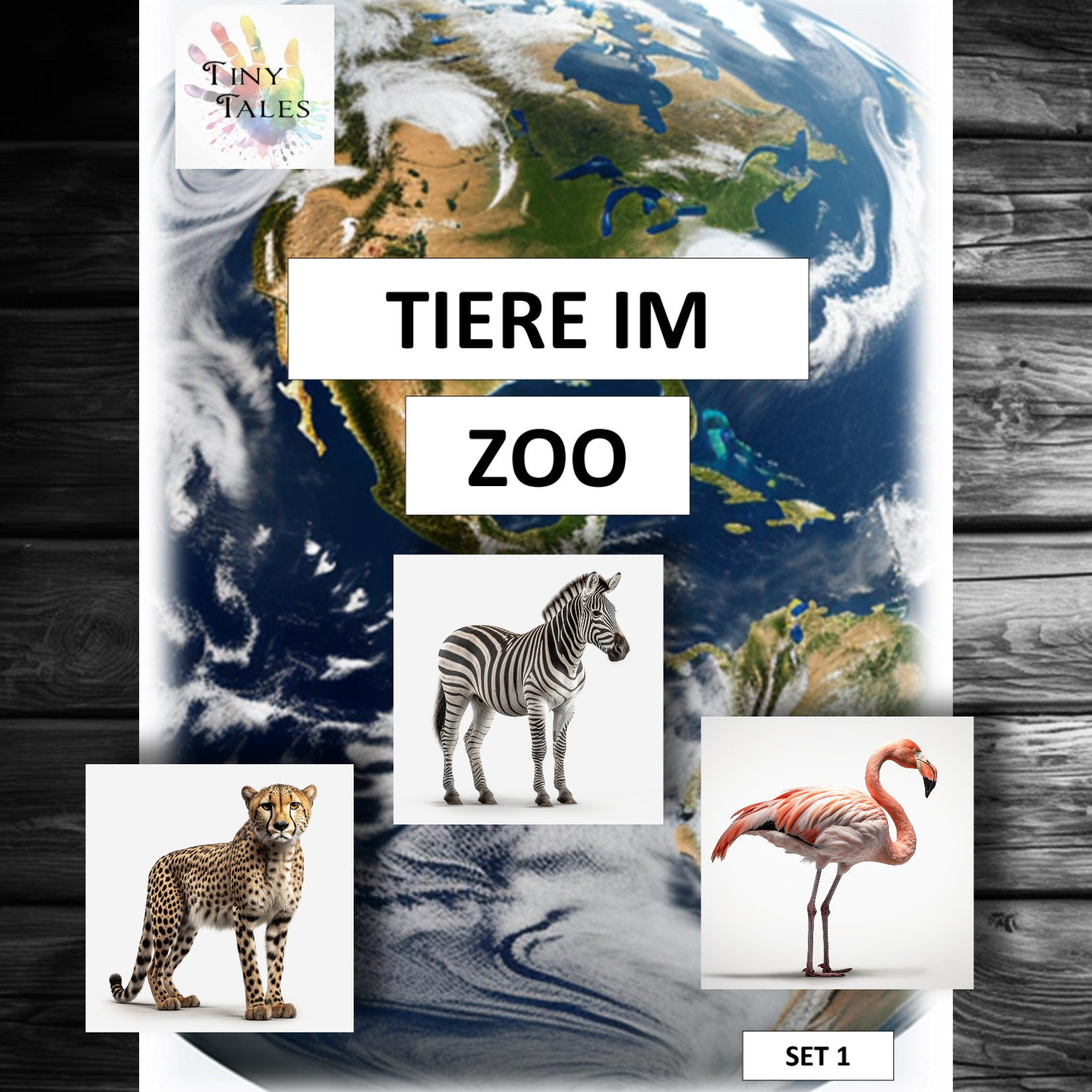 Animals in the Zoo Set 1 Learn Play Placement Game Children ...