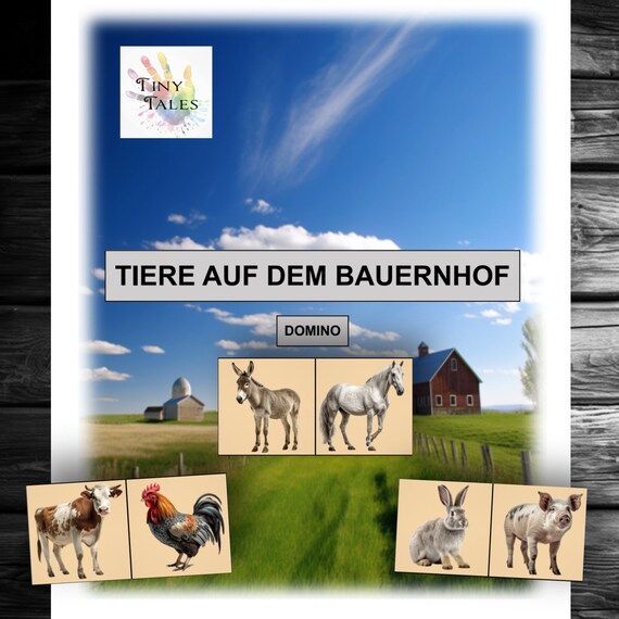 Farm Animal Dominoes Rules