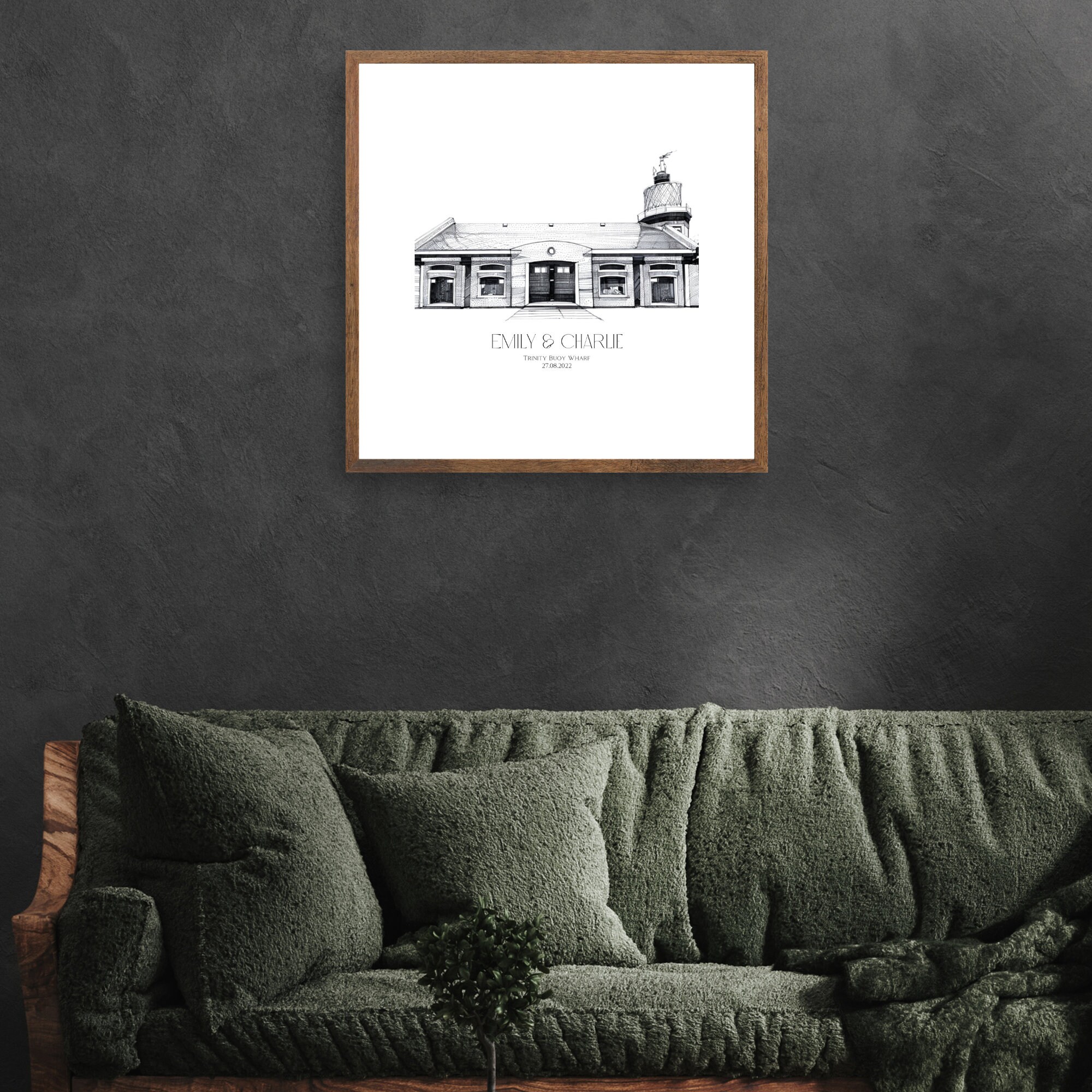 Unique Venue Illustration, Wedding Venue Wall Decor, Graphic ...