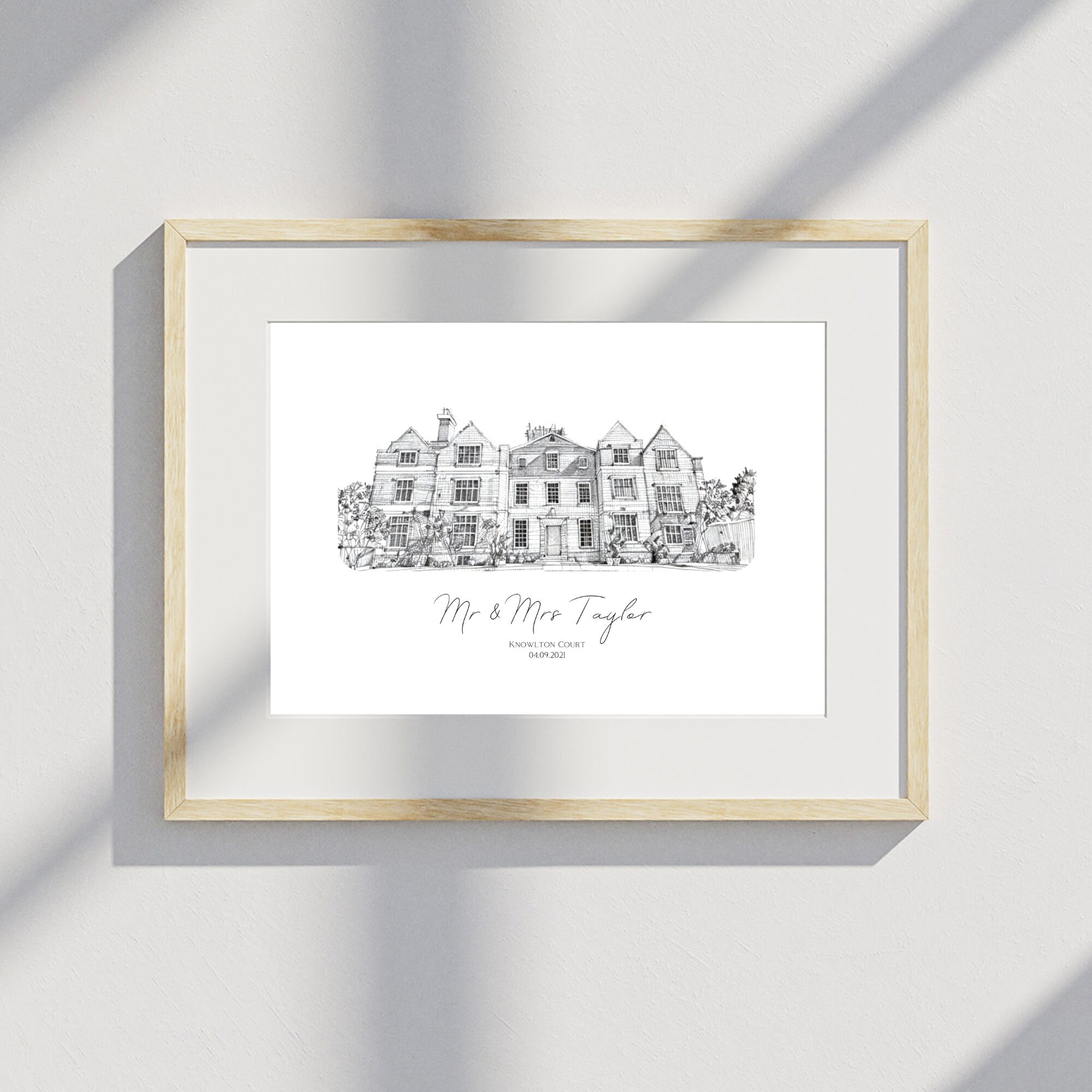 Unique Venue Illustration, Wedding Venue Wall Decor, Graphic ...