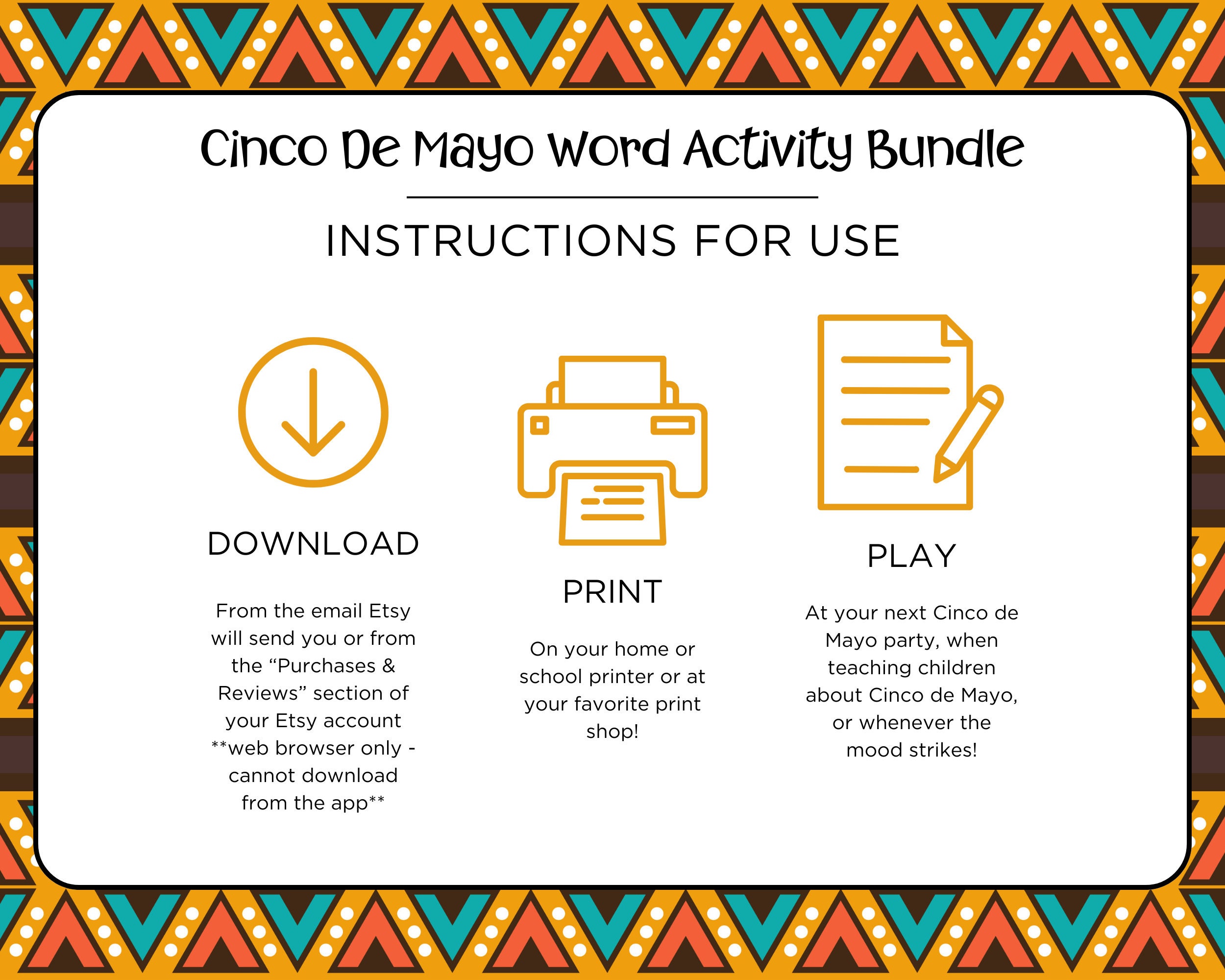 Printable Cinco De Mayo Word Activity Bundle for Kids & Adults ...