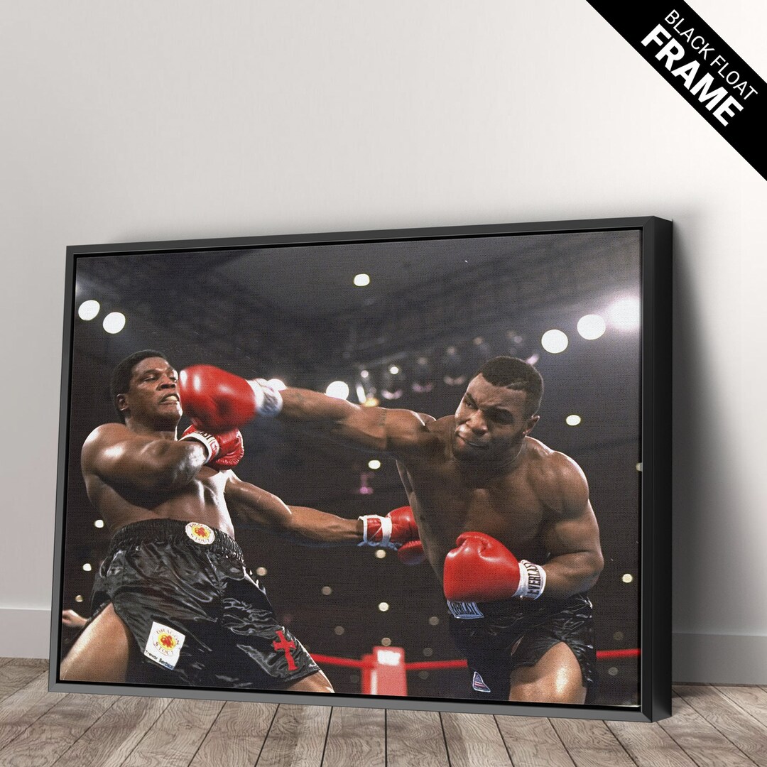 Mike Tyson Boxing Colored Canvas Wall Art Print. High Quality Free ...