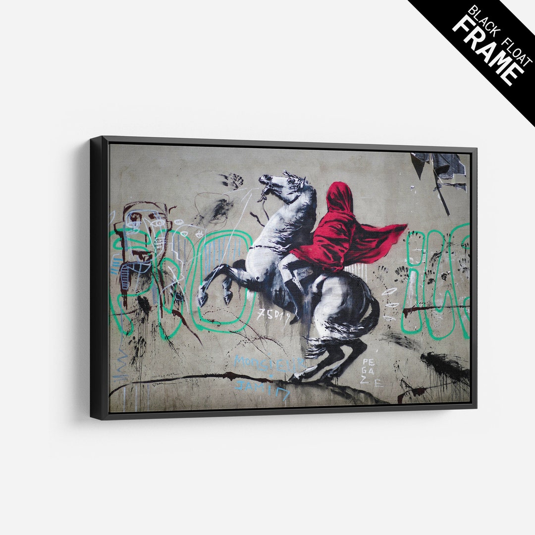 Banksy Napoleon Crossing the Alps Canvas Wall Art Print. High - Etsy