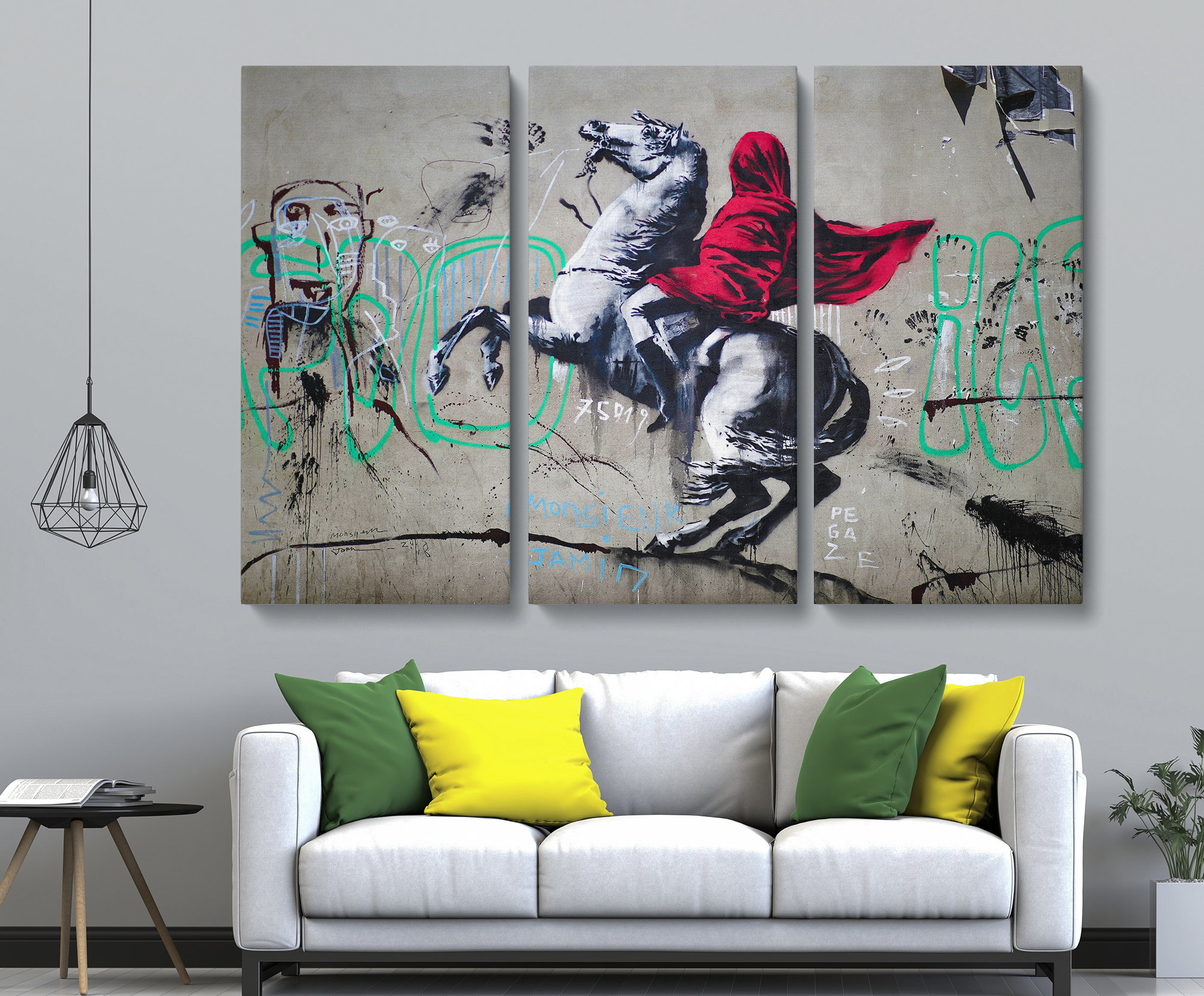 Banksy Napoleon Crossing the Alps Canvas Wall Art Print. High - Etsy