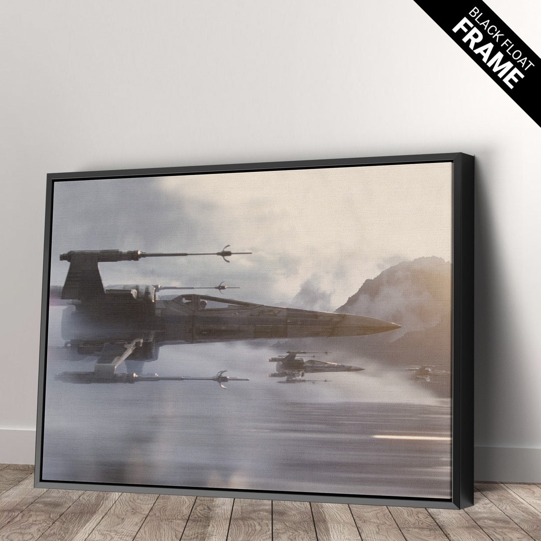 X Wing Over Water Canvas Wall Art Print. High Quality Free Shipping ...