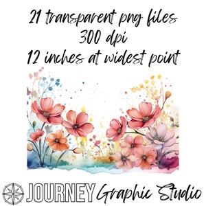 Spring Wildflowers Clipart Bundle, Watercolor Clipart Bundle, Floral ...