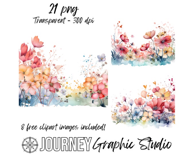 Graduation Caps Clipart Bundle, Watercolor Graduation Cap Clipart ...