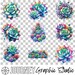 Succulent Clipart Bundle, Watercolor Succulents Clipart Bundle ...
