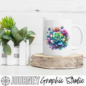 Succulent Clipart Bundle, Watercolor Succulents Clipart Bundle ...