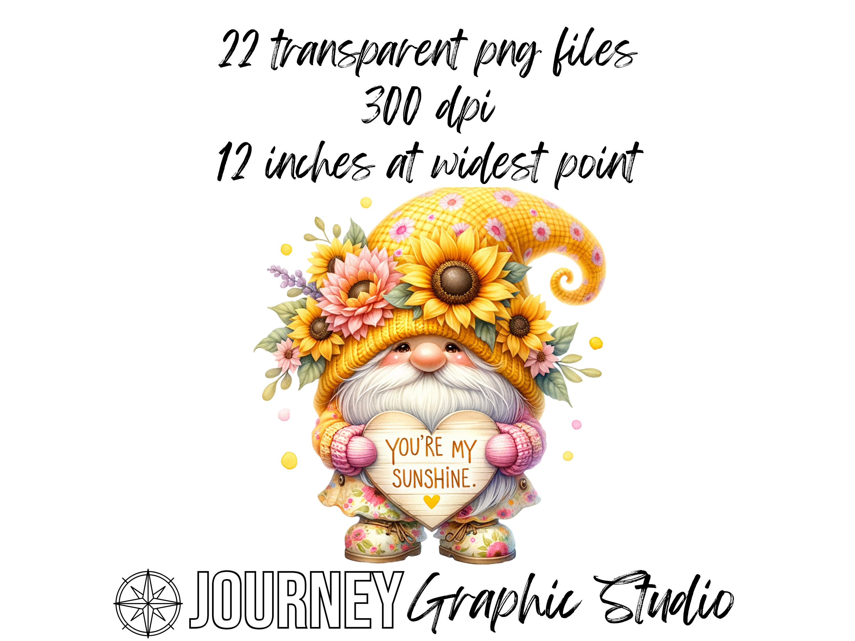 Mother's Day Gnomes Clipart, Watercolor Gnome Clipart Bundle, Floral ...