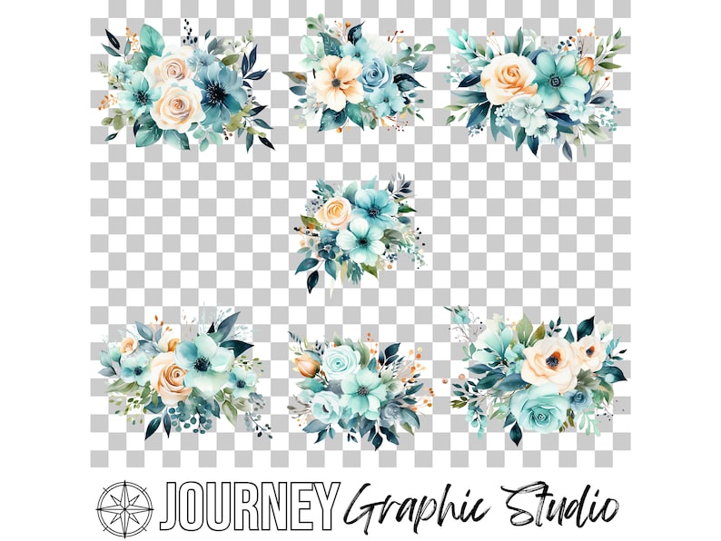 Floral Clipart Bundle, Watercolor Clipart Bundle, Mother's Day Flowers ...