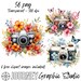 Floral Camera Clipart Bundle, Watercolor Clipart Bundle, Cameras ...